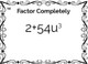 Factoring Sums and Differences of Cubes: GOOGLE Slides - 20 Problems ...