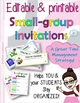 Small group invitations time management tool - Amped Up Learning