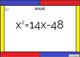 Solving Quadratic Equations by Factoring: GOOGLE Slides - 20 Problems ...