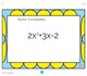 Factoring Quadratic Trinomials where "a" > 1 : Google Forms Quiz - 20 ...