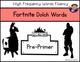 Fortnite Dolch Words Fluency - Amped Up Learning