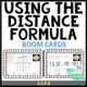 Using the Distance Formula: Digital BOOM Cards - 20 Problems