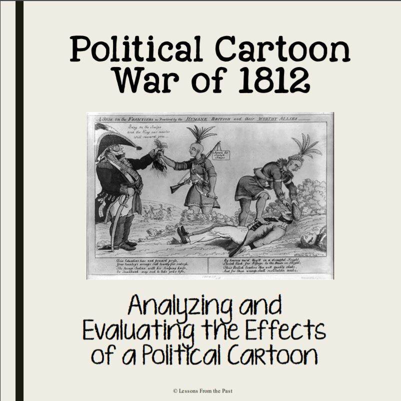 Political Cartoon War of 1812-Were British Actions Humane? - Amped Up ...