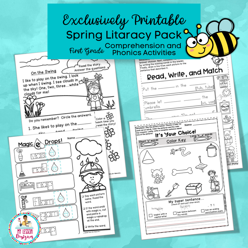 Exclusively Printable-Spring Literacy Home Learning Packet|Distance ...