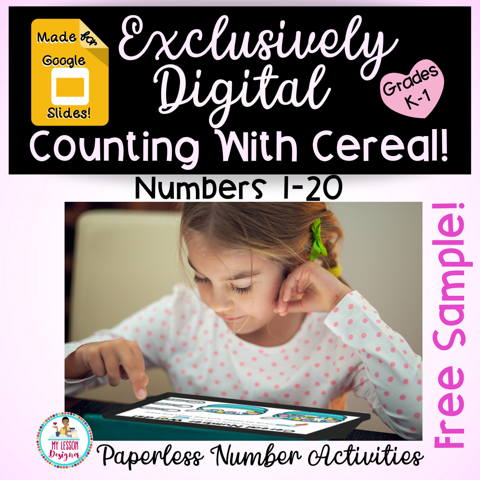 FREEBIE FREEBIE Exclusively Digital Google Slides Counting With Cereal ...