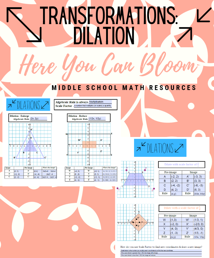 Dilations Editable Notes - Interactive