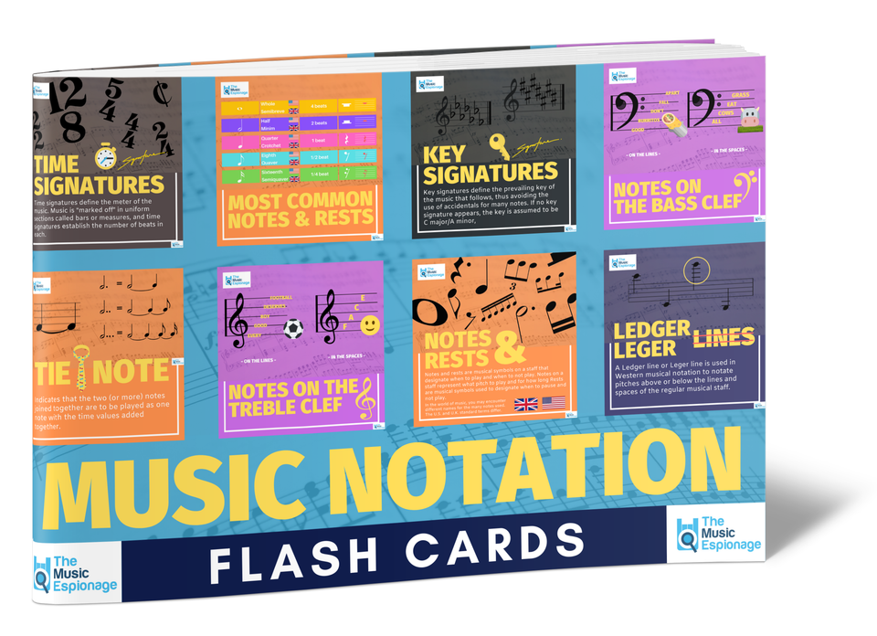 Music Notation - Flash Cards