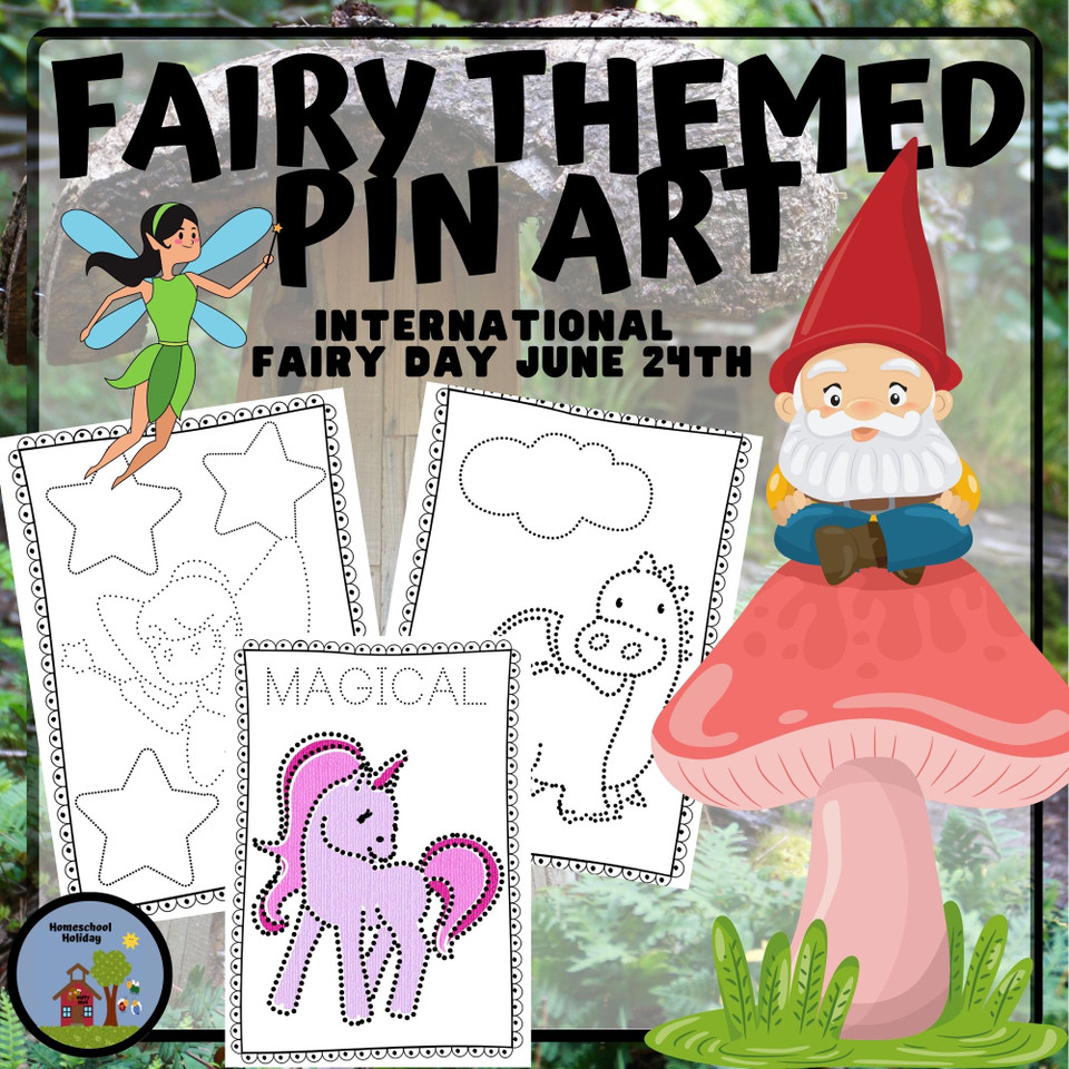 Fairy Themed Pin Art - Poke Art - Amped Up Learning