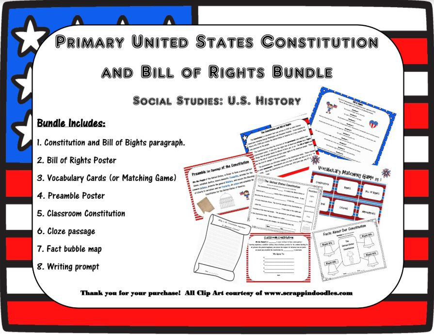 Primary Constitution Bundle - Social Studies - Amped Up Learning