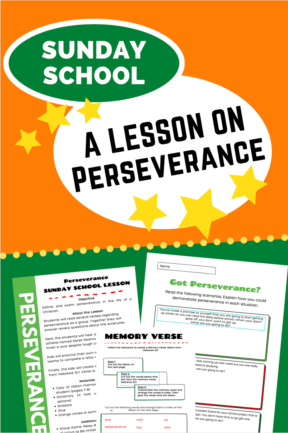 Perseverance Sunday School Lesson