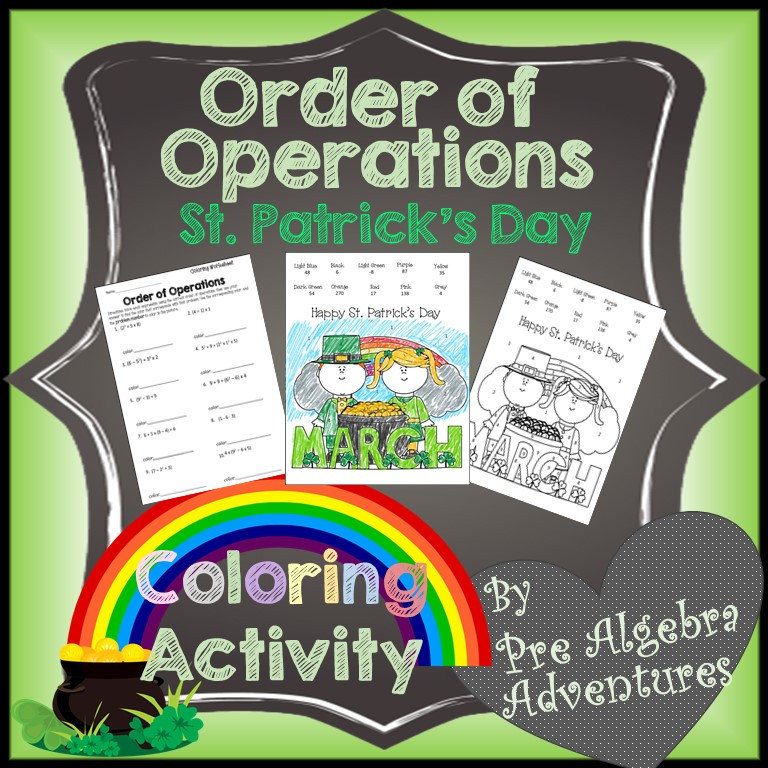 Order of Operations Coloring Activity - Amped Up Learning
