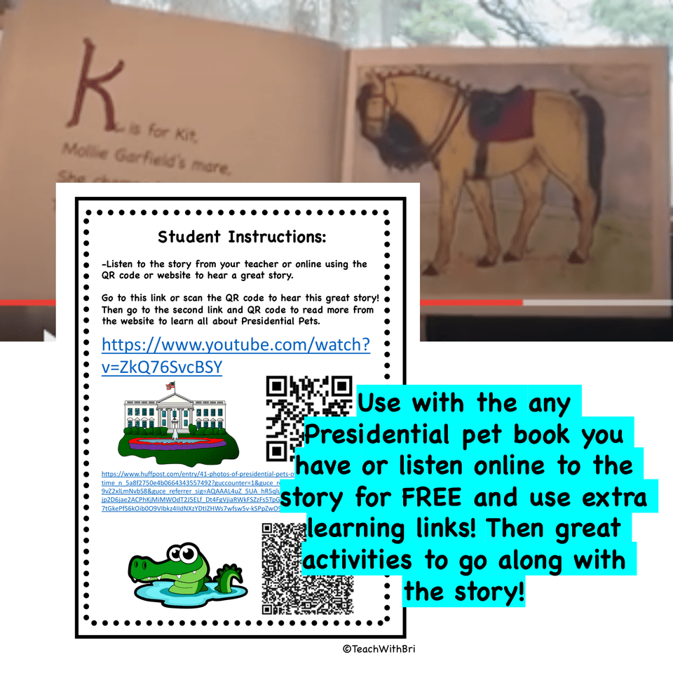 Virtual Read-A-Loud - Presidential Pets - Digital Version