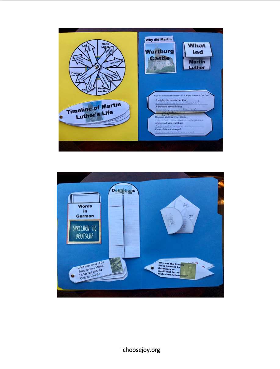 Martin Luther and the Reformation Lapbook