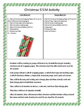 Parts of a Flower STEM Activity