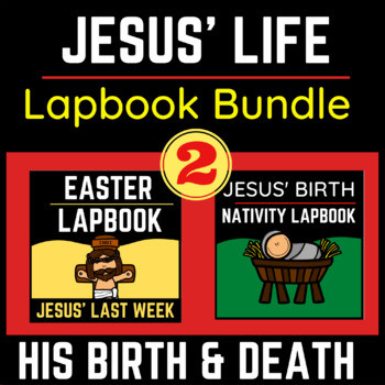 Jesus' Life: Christmas and Easter | Lapbook Bundle for Sunday School
