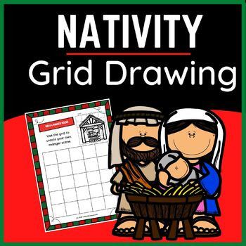 Draw Your Own Nativity Scene for Christmas
