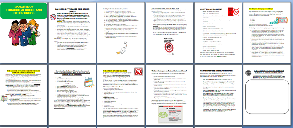 The Danger of Tobacco, Alcohol and Drugs - Amped Up Learning