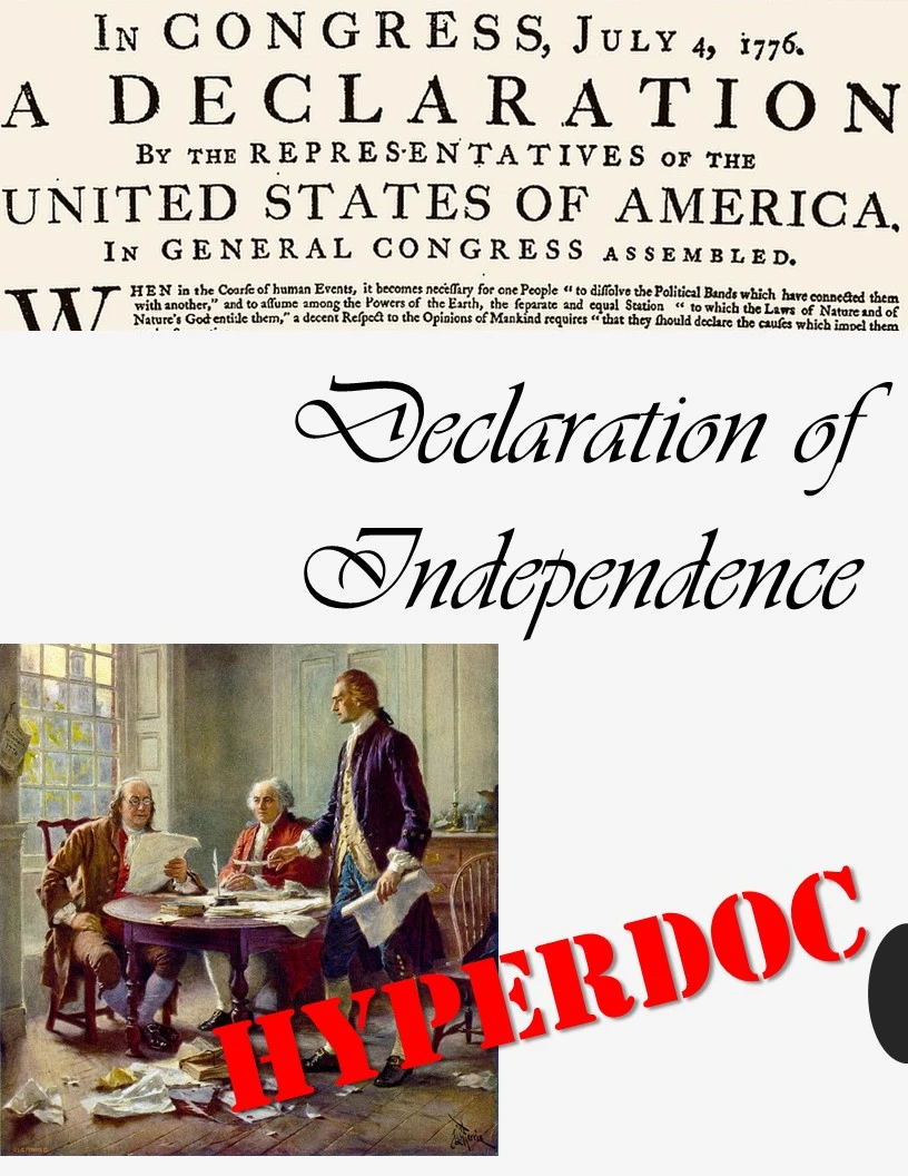 Hyperdoc: Declaration of Independence Webquest - Amped Up Learning