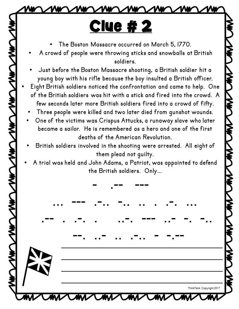 Boston Massacre ESCAPE ROOM! - Amped Up Learning