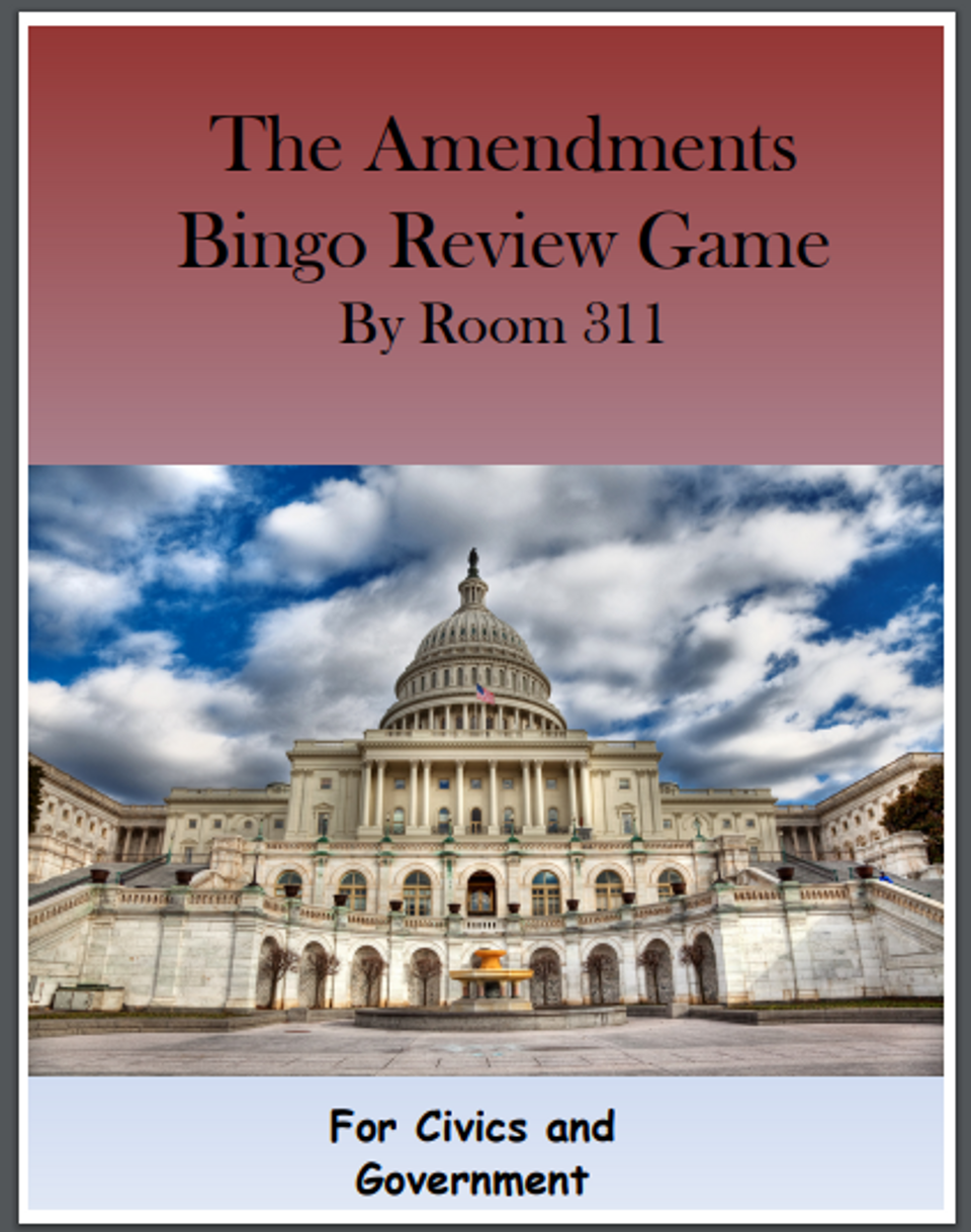 The Amendments Bingo Review - Amped Up Learning