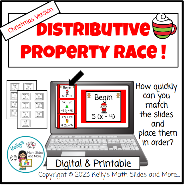 Distributive Property Lesson - with variables - Digital - Amped Up Learning