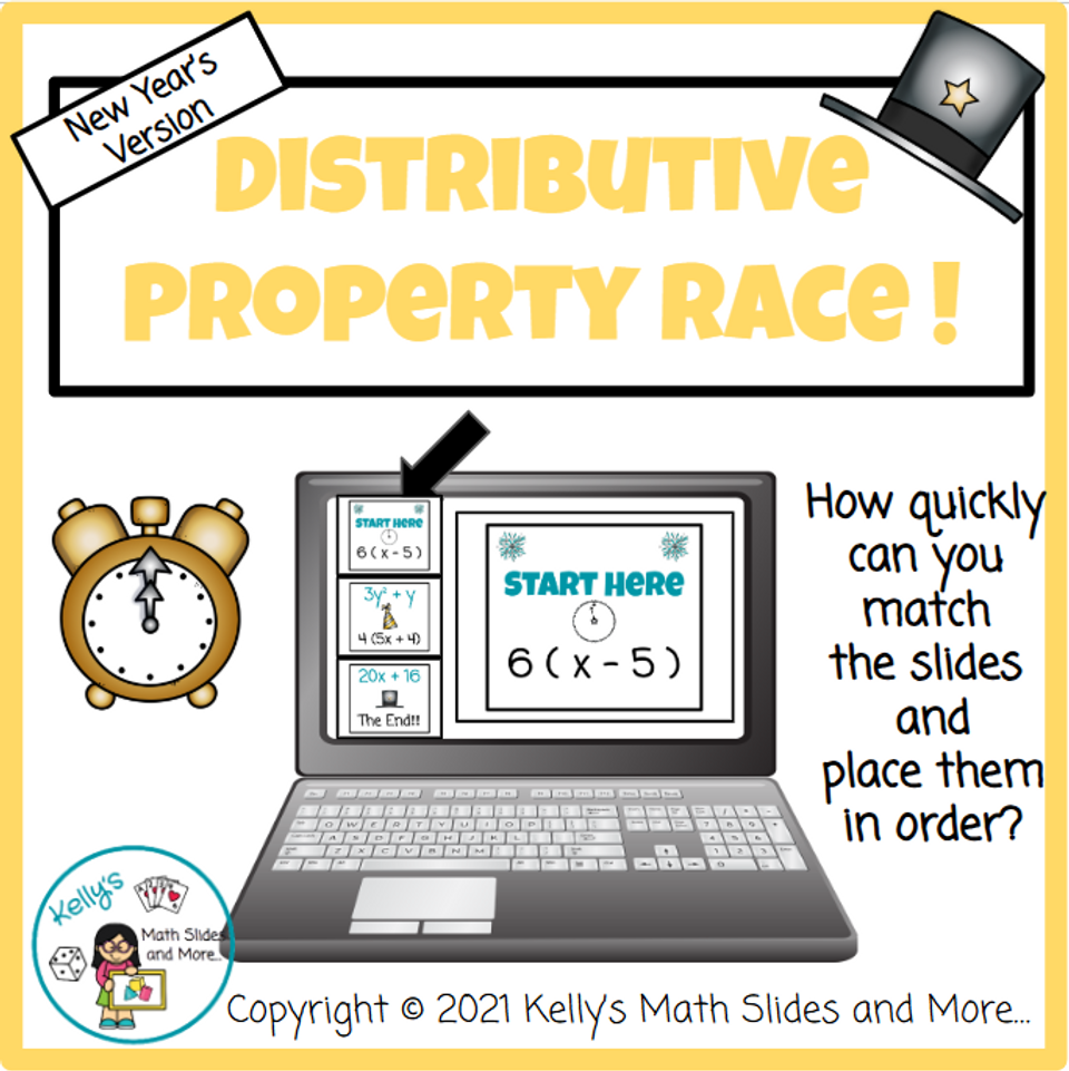 Distributive Property Lesson - with variables - Digital - Amped Up Learning