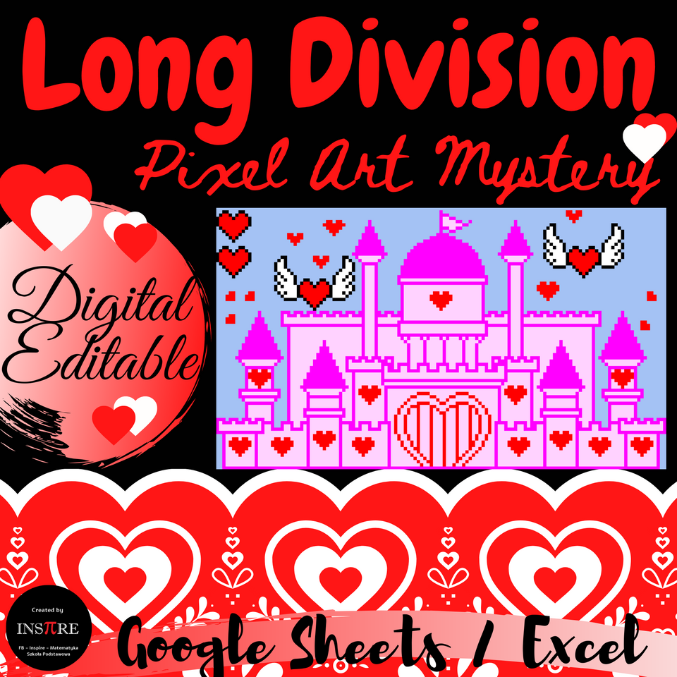 Valentine's Day Math Digital Escape Room - Long Division Game EDITABLE ...