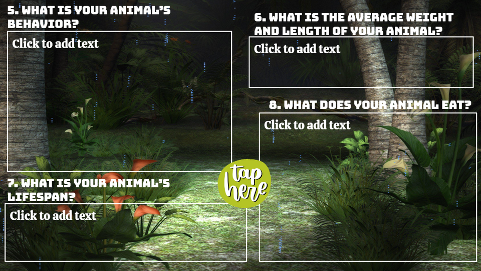 Bitmoji Classroom Template ANIMAL REPORT (Upper Elementary & Middle))