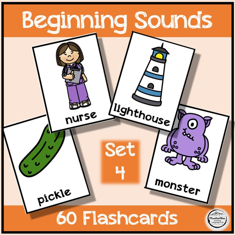 Beginning Sounds Flash Cards Set 2