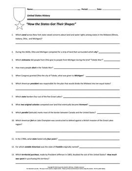 Video Guide: How the States Got Their Shapes