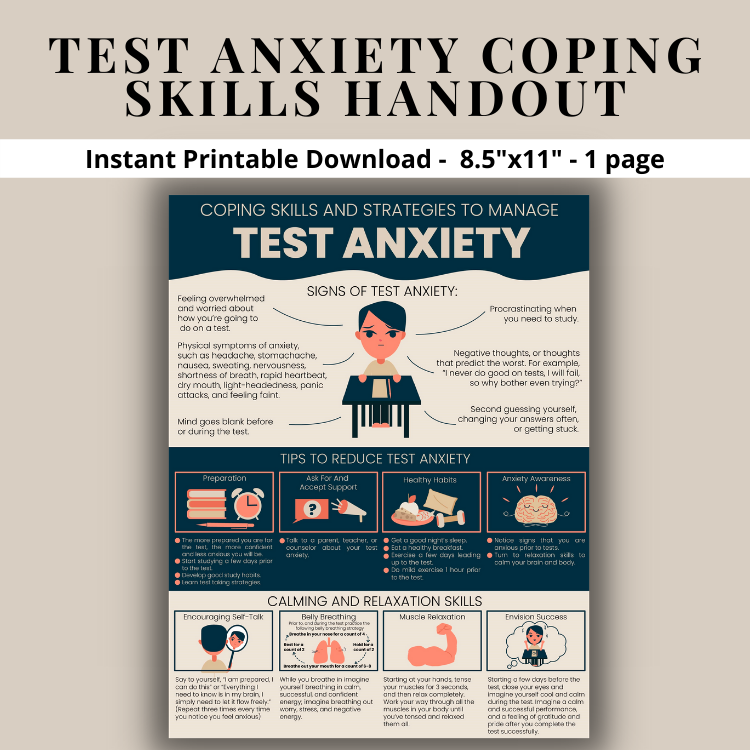 Test Anxiety Coping Skills And Strategies To Manage Test Anxiety Kids ...