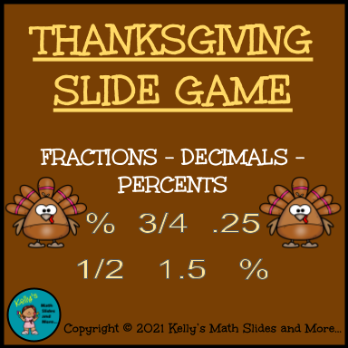 Fractions/Decimals/Percentages Conversion Slide Game