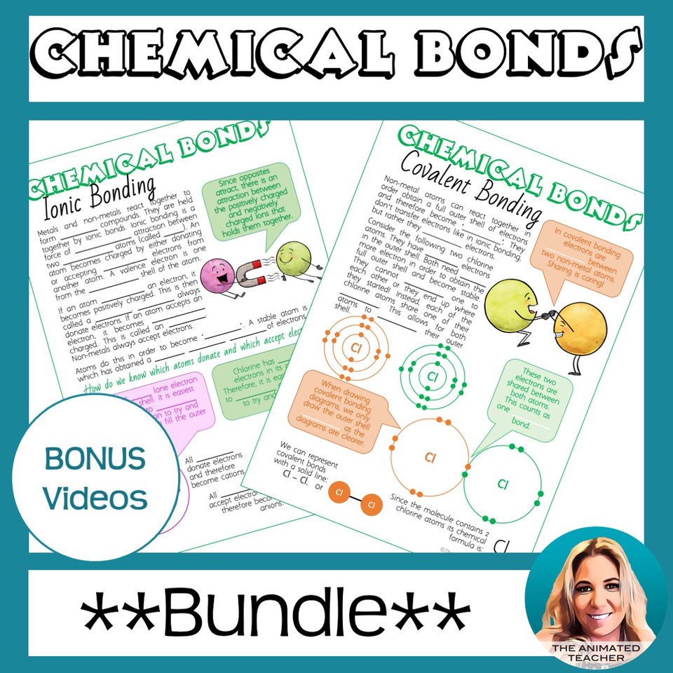 Chemical bonding worksheet, ionic and covalent bonding worksheet