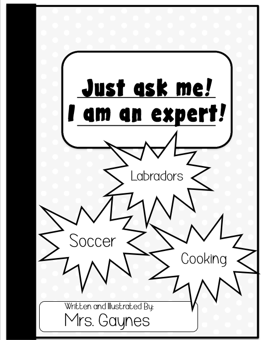 Informational Writing I Am An Expert Unit Third Grade Digital and Printable