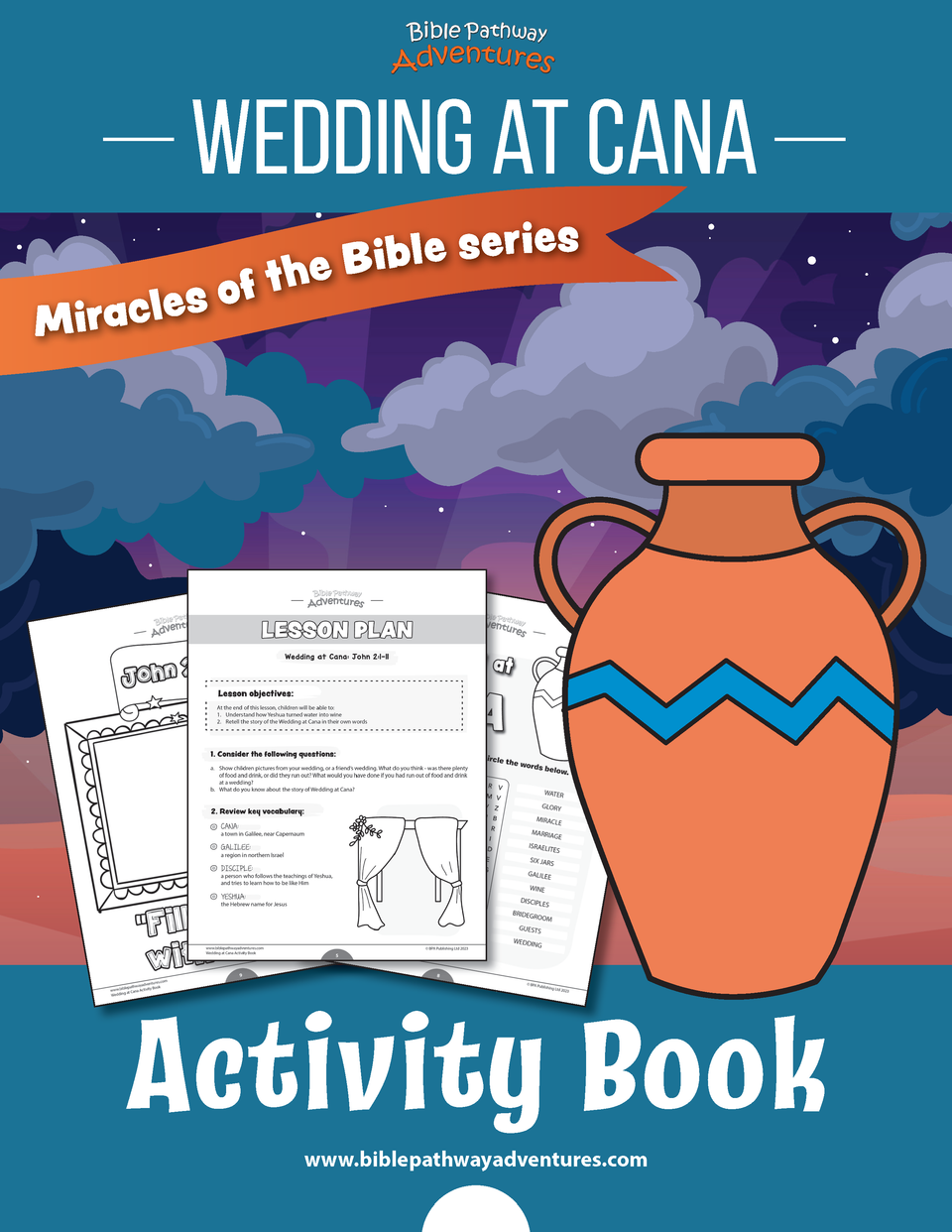 Miracles of the Bible: Wedding at Cana Activity Book - Amped Up Learning