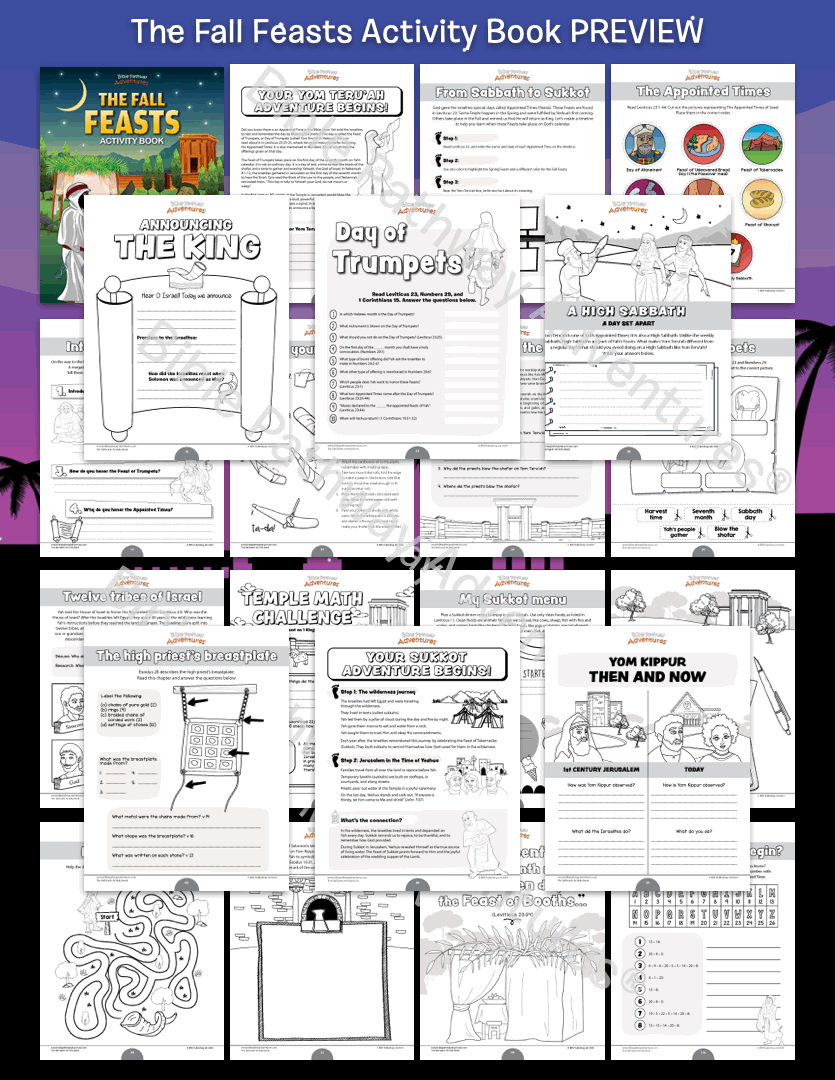 Feast of Tabernacles Activity Book (Sukkot)