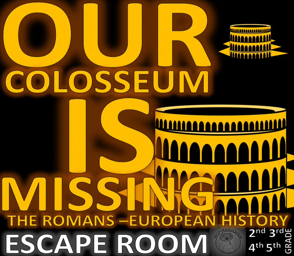 History ESCAPE ROOM: The Romans - 9 Challenges, Student Workbook ...