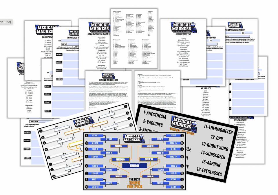 MEDICAL MADNESS- Debate Activity- Options for Nutrition, Anatomy and ...