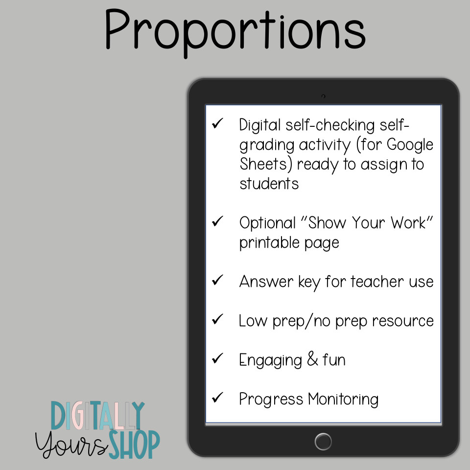 Proportions Word Scramble