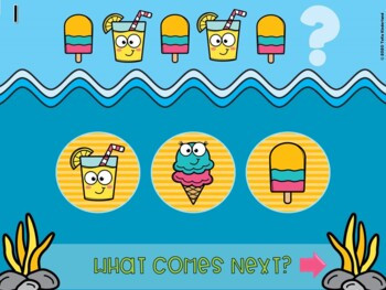 Summer AB Extending Pattern PowerPoint Games