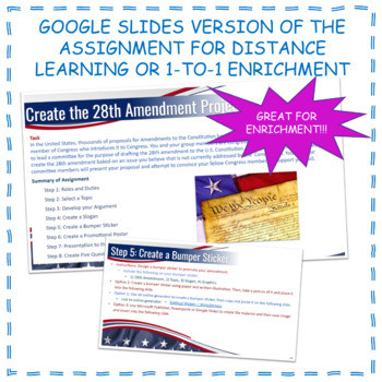 Create the 28th Amendment Assignment High School American Government ...
