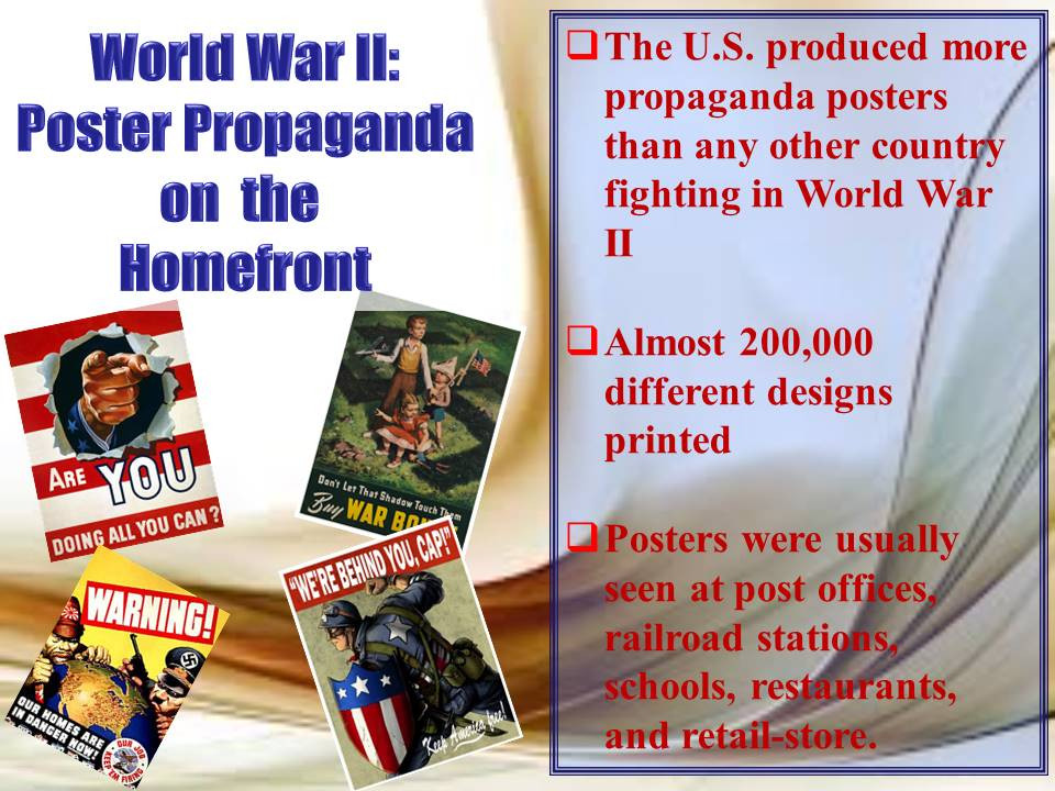 World War II: Poster Propaganda on the Homefront - Amped Up Learning