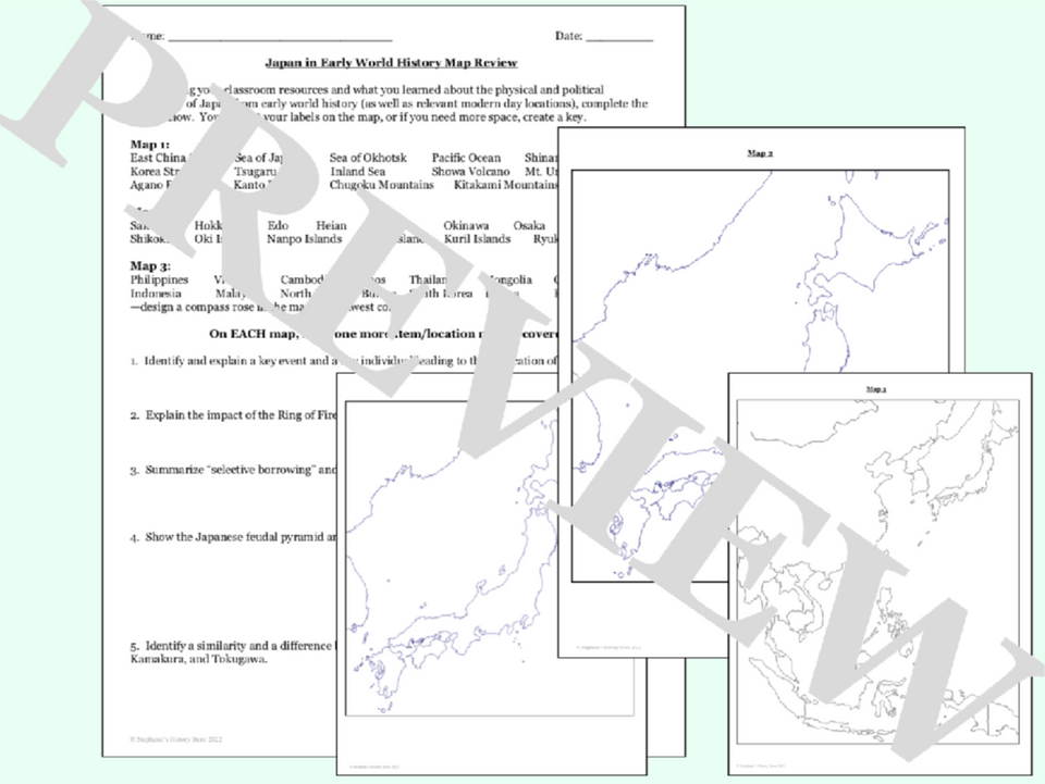 Map: Japan - Amped Up Learning