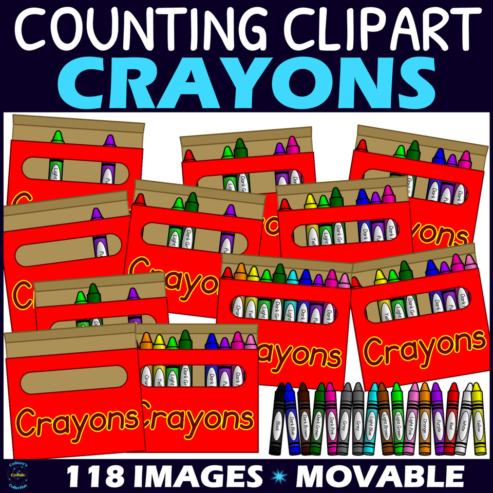 Crayons Faces Clip Art | Crayons Emotions Cliparts | Wacky Crayons ...