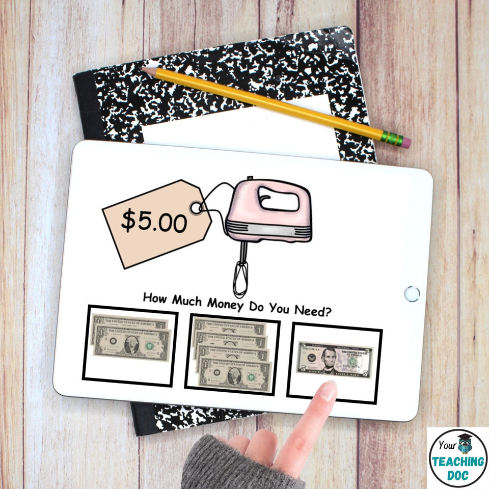 Summer Identify Count and Match Money Life Skill Worksheets