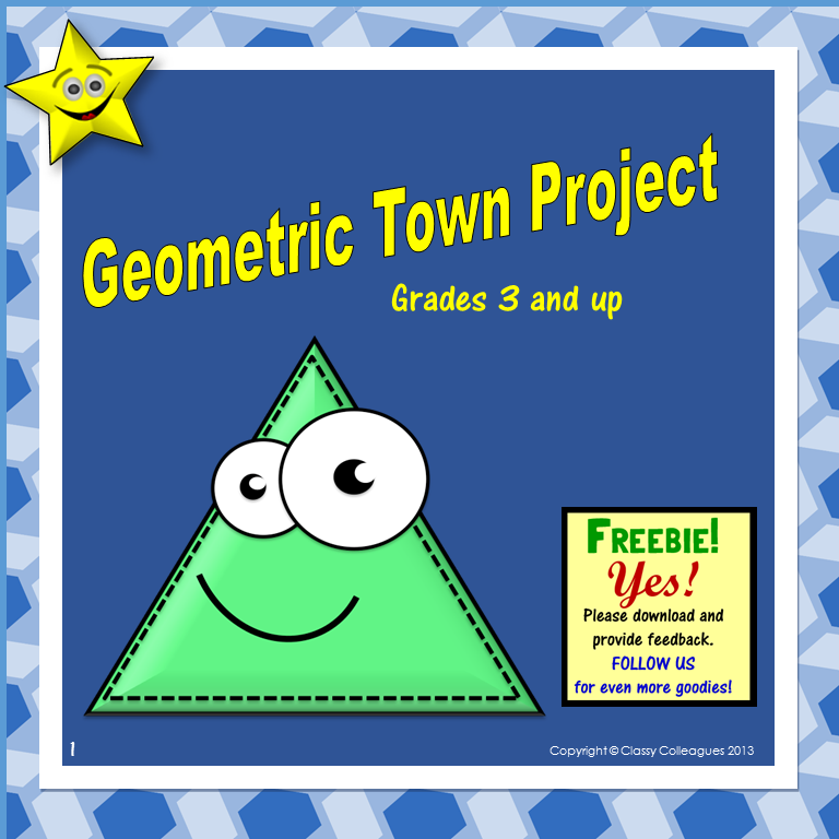Geometric Town Project - FREE - Amped Up Learning
