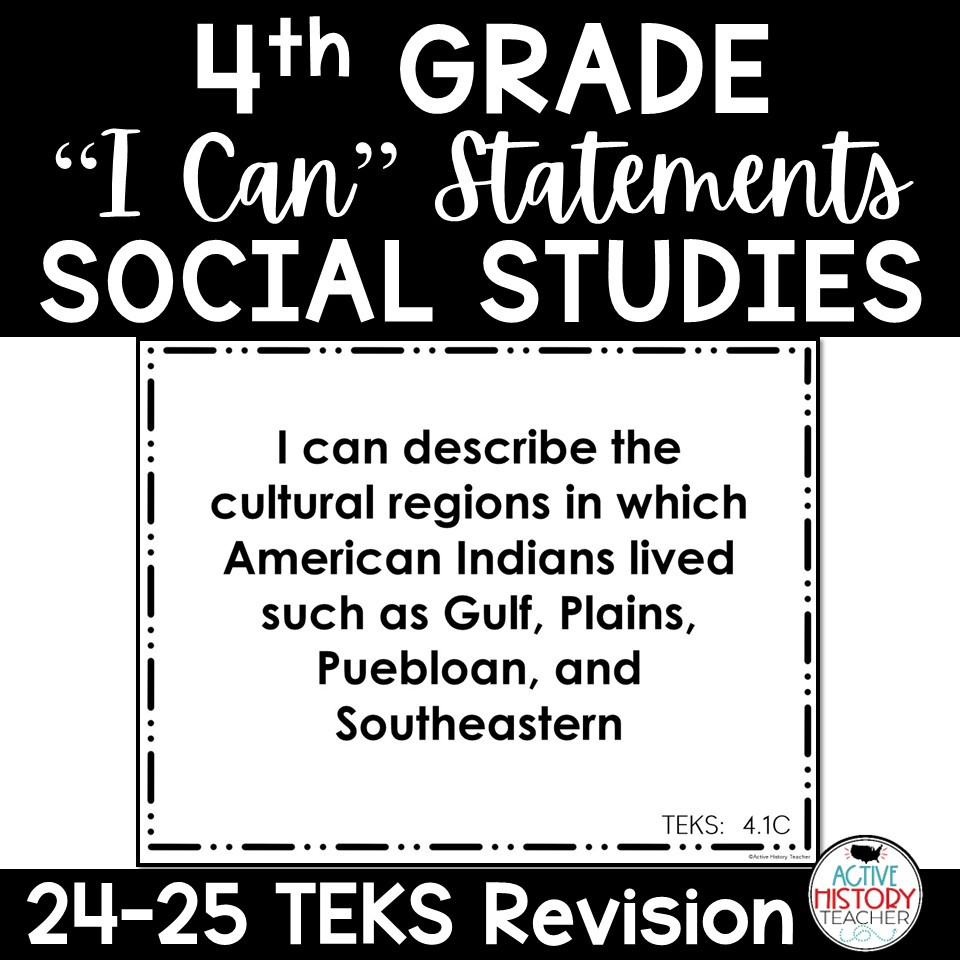 4th Grade Science TEKS I Can Statement 24-25 TEKS Revision Back to ...