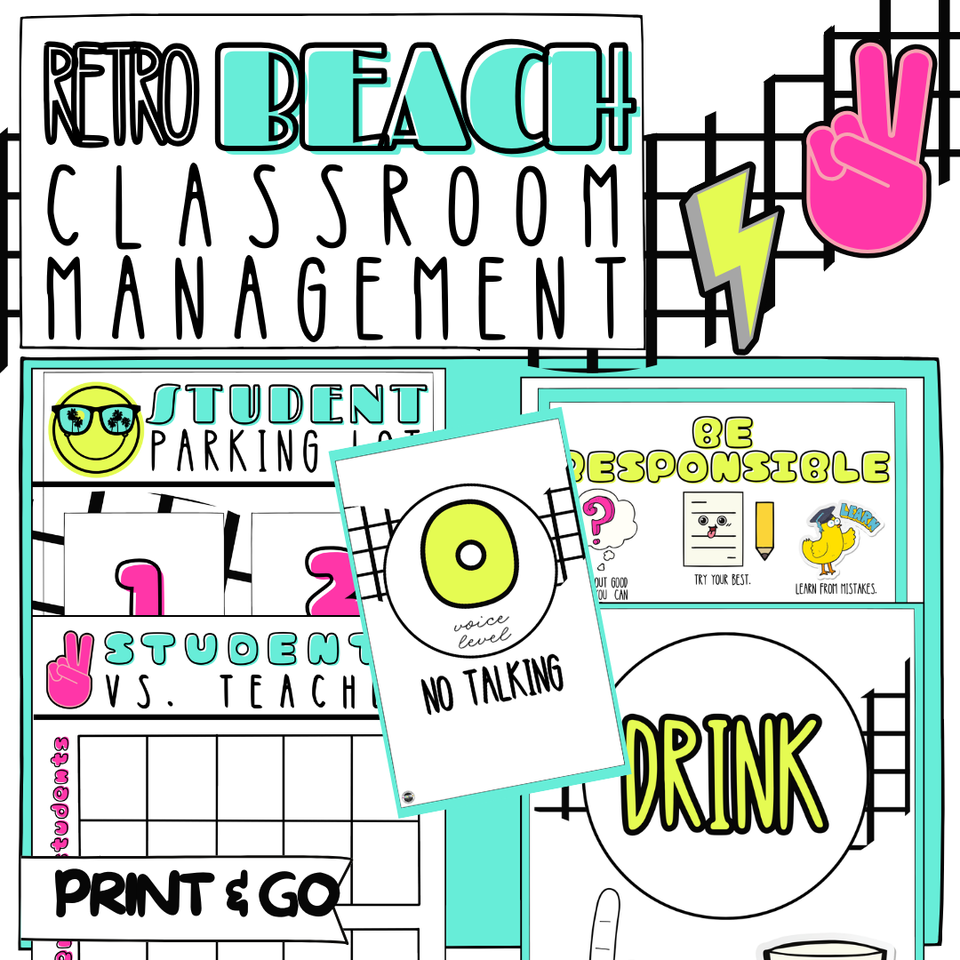Low Prep Classroom Transformation Beach Theme Upper Elementary