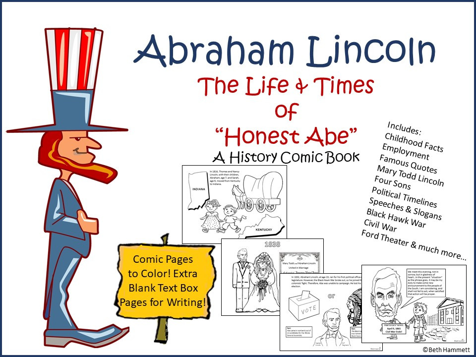 Abraham Lincoln Comic Book - Amped Up Learning