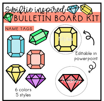 aylor Swift inspired "bejeweled" Bulletin Board Door Decoration